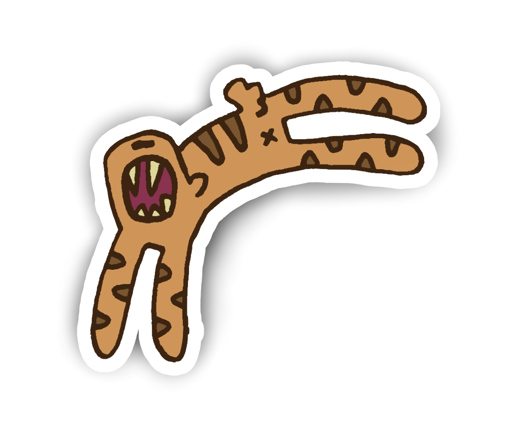The Sabertooth Sticker (3"x2.6") – My Store